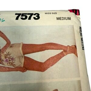 McCall's | Pants & Jumpsuits | Vintage Mccalls 7573 Jumpsuit Sewing ...